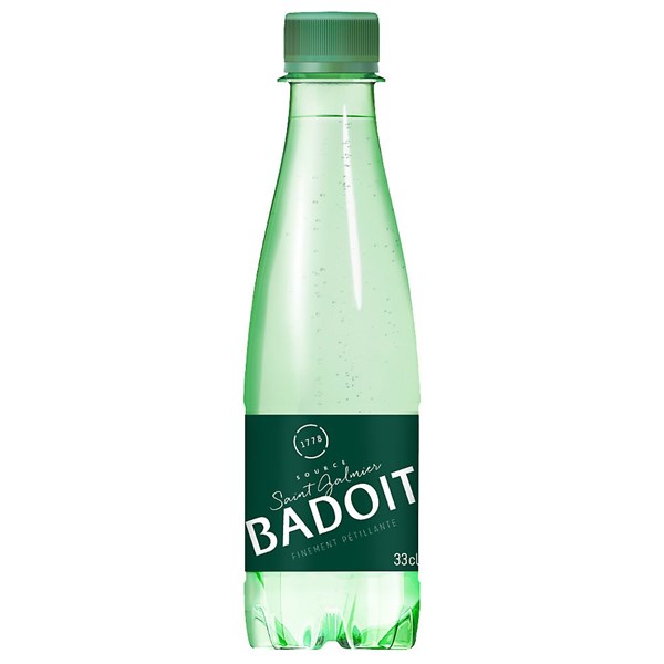 Natural mineral water fizzy Badoit 33 cl