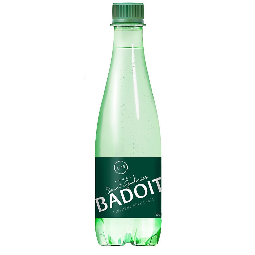 Natural mineral water fizzy Badoit 50 cl