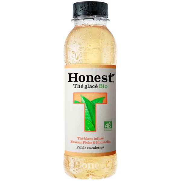 Honest - Organic iced tea with peach and rosemary flavor 375 ml ...