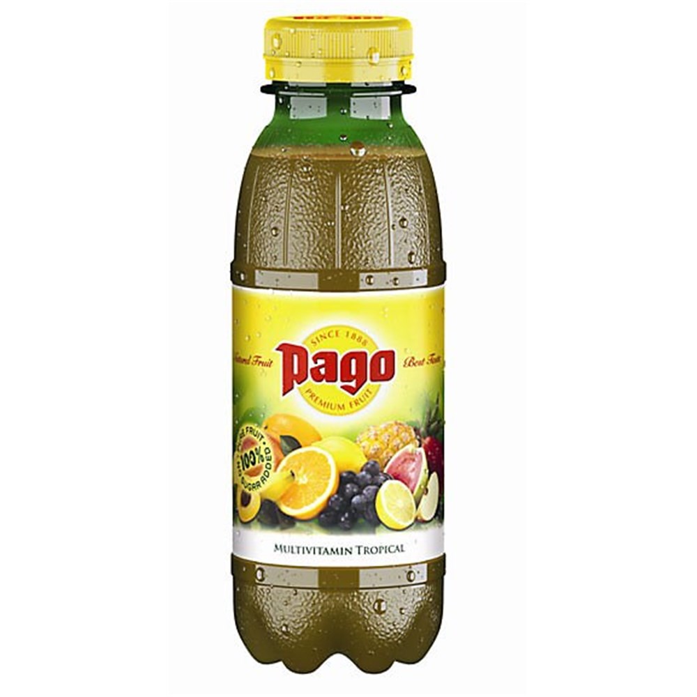 Jus de fruits Pago Cocktail Tropical multivitaminé 33cl x 12