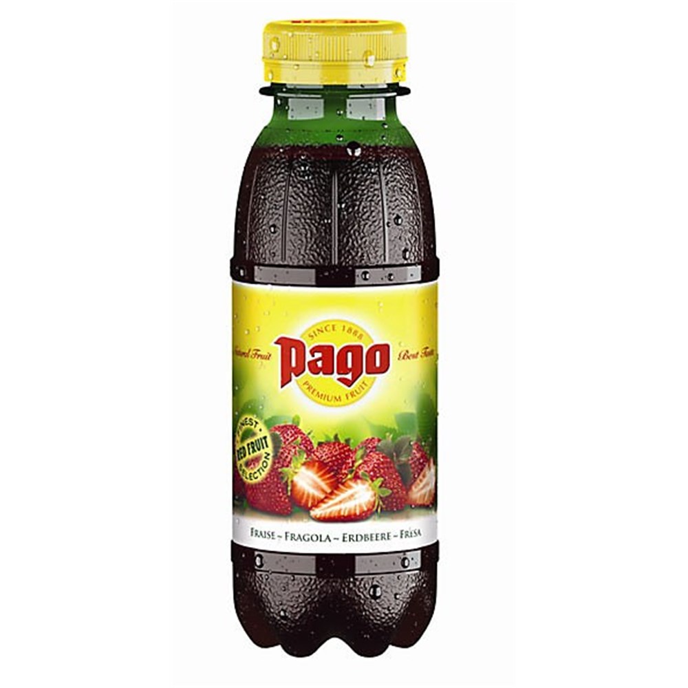 Jus de fruits Pago Fraise 12x33cl