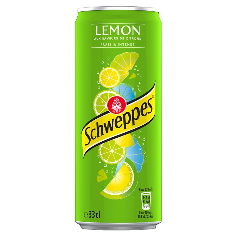 Schweppes Lemon boîte slim