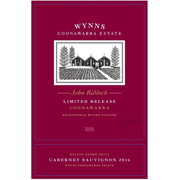John Riddoch Cabernet Sauvignon - Wynns - Coonawarra 2016